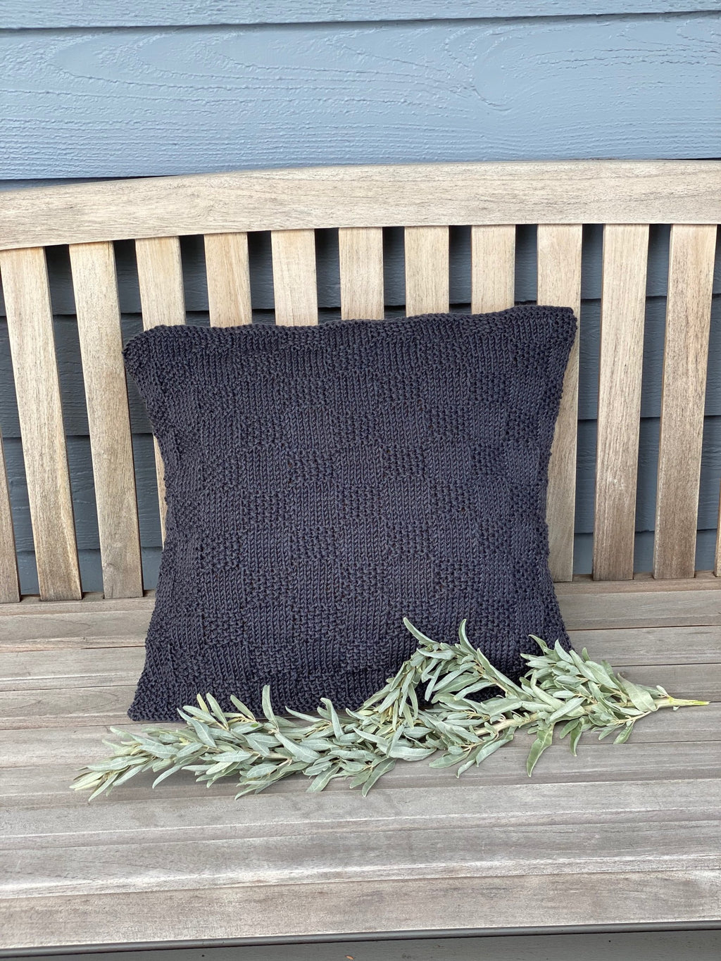 CHECK CUSHION - knitting pattern #226 – Anette Eriksson Design